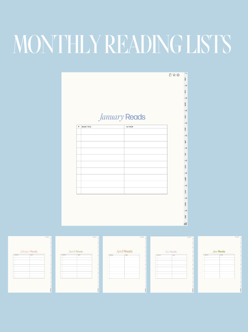 Digital Reading Journal – Flourish Planner