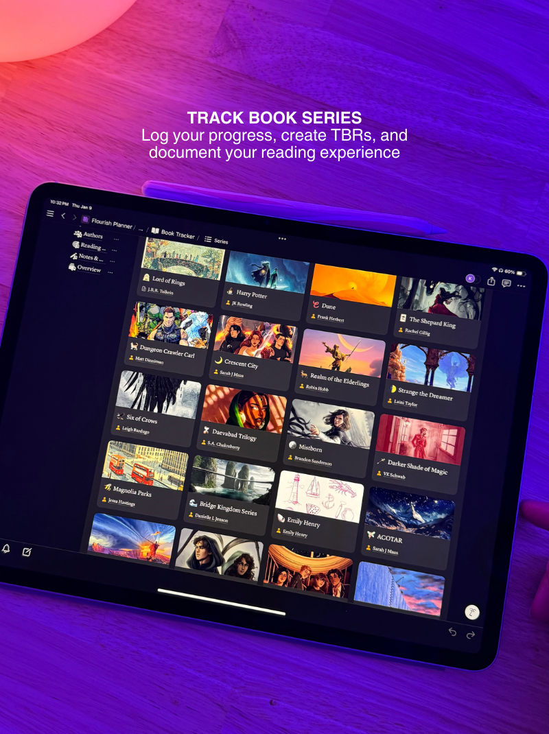 Notion Book Tracker – Flourish Planner
