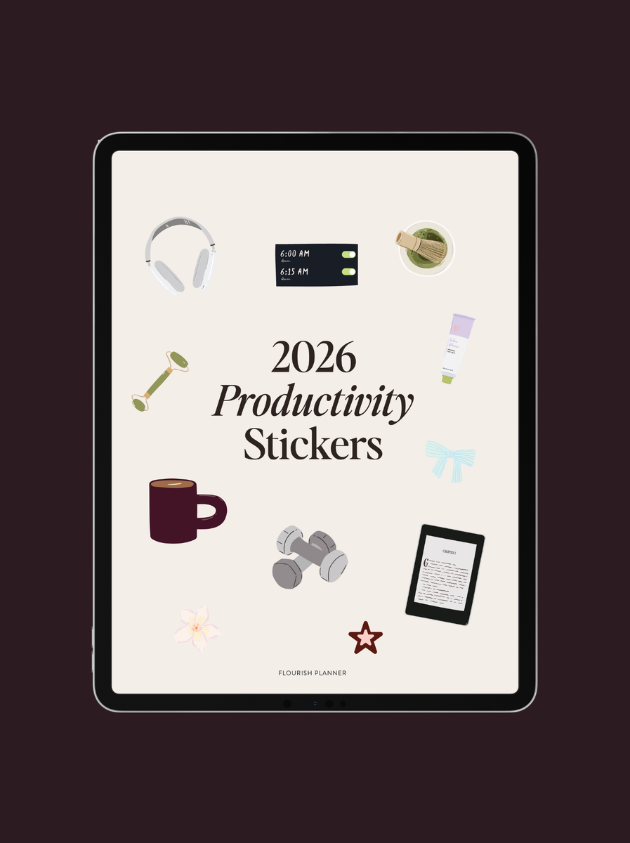2026 Productivity Stickers – Flourish Planner
