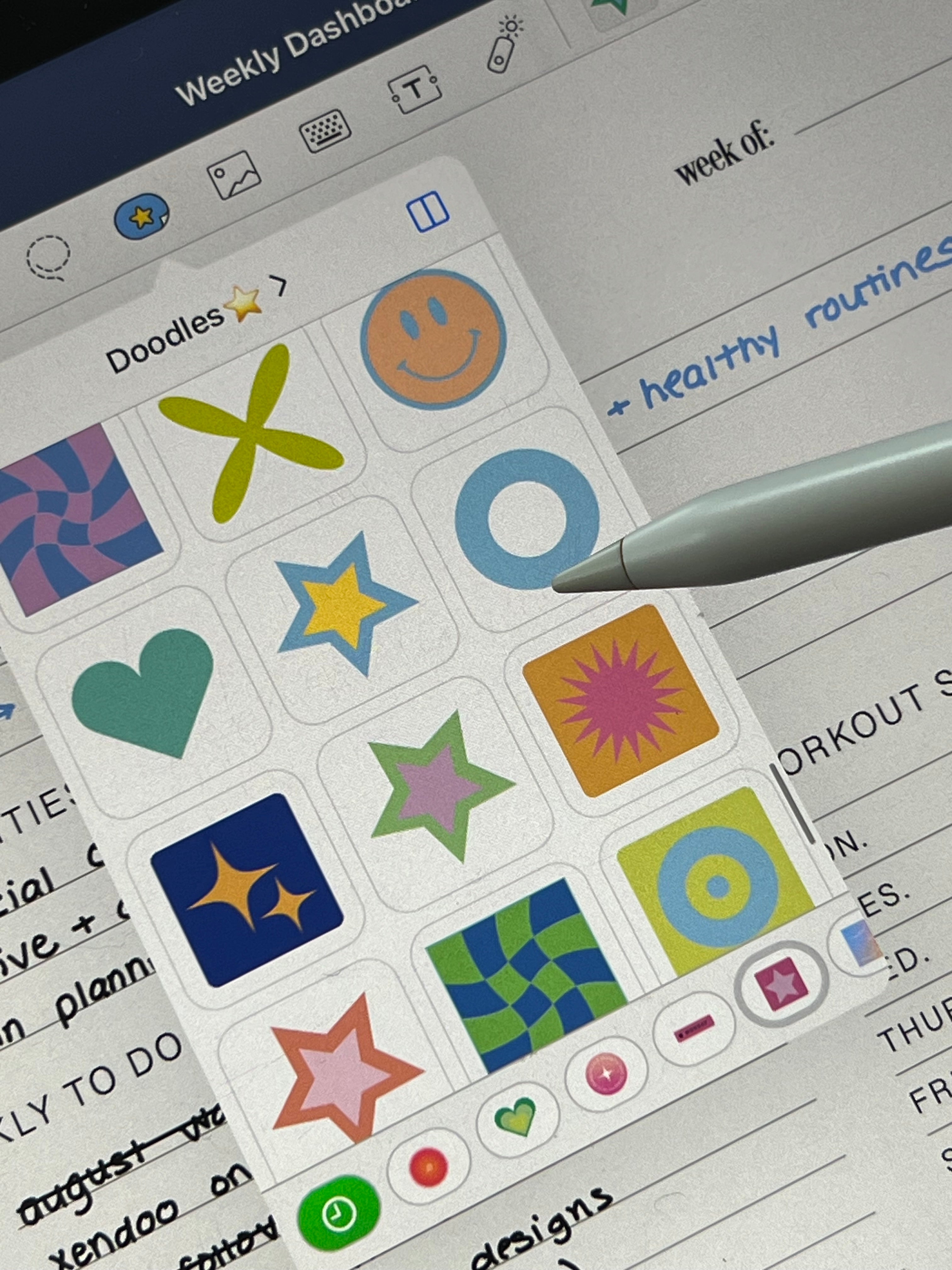 90+ Doodles Stickers – Flourish Planner