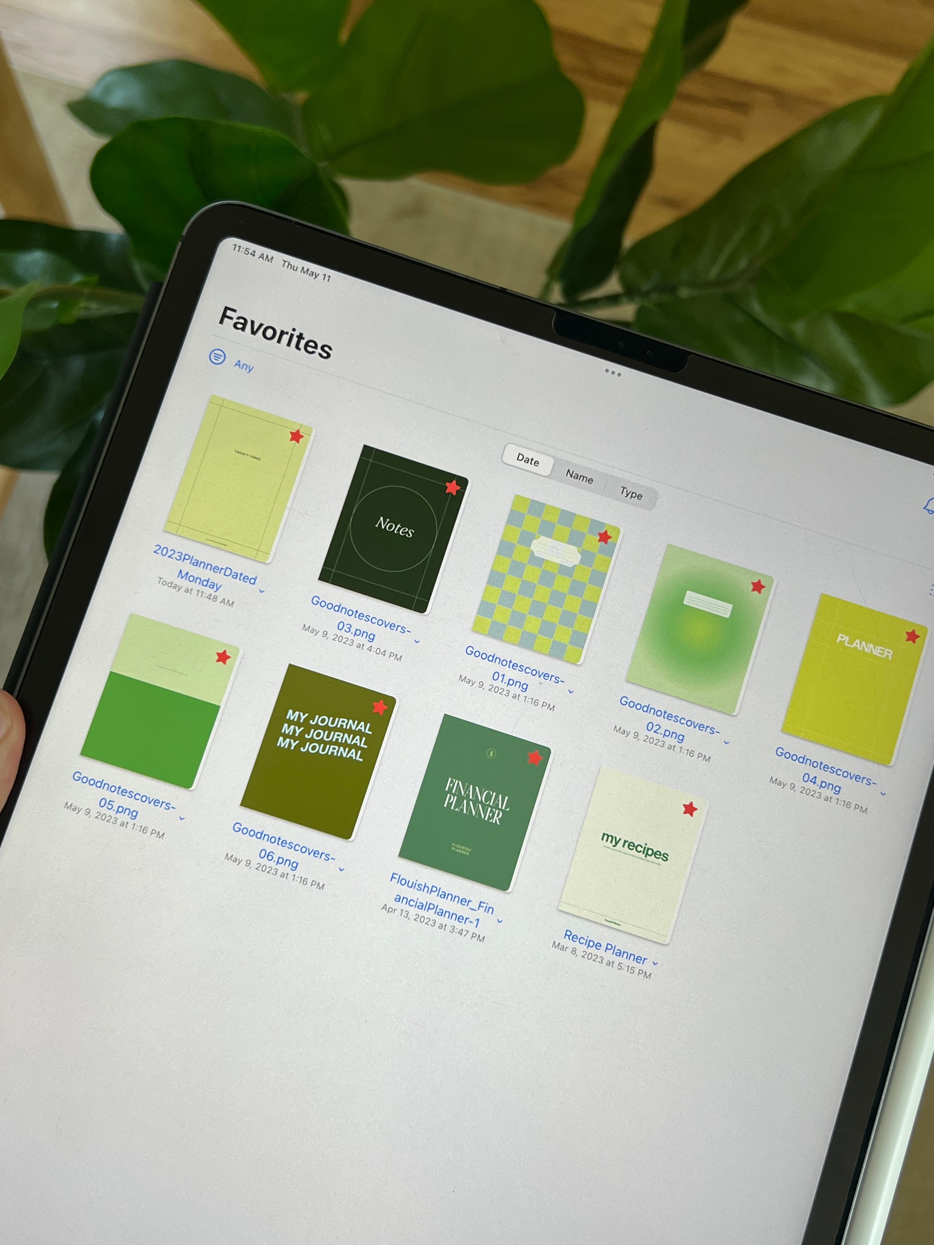 Green Digital Notebook Covers – Flourish Planner