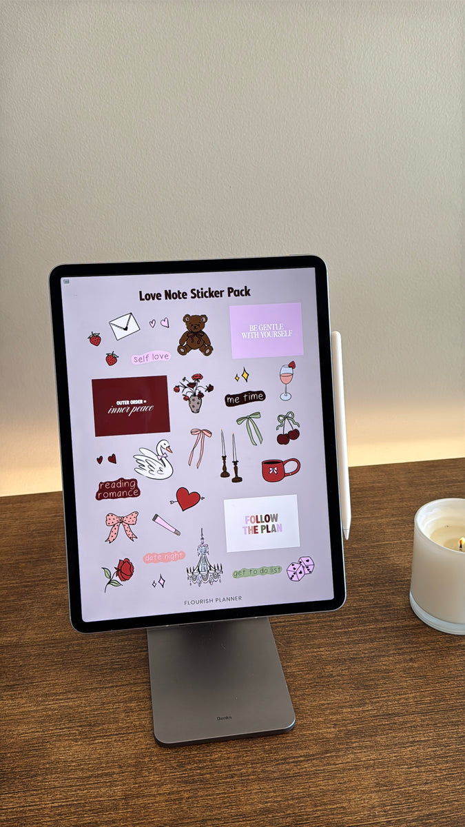 Love Note Digital Stickers – Flourish Planner