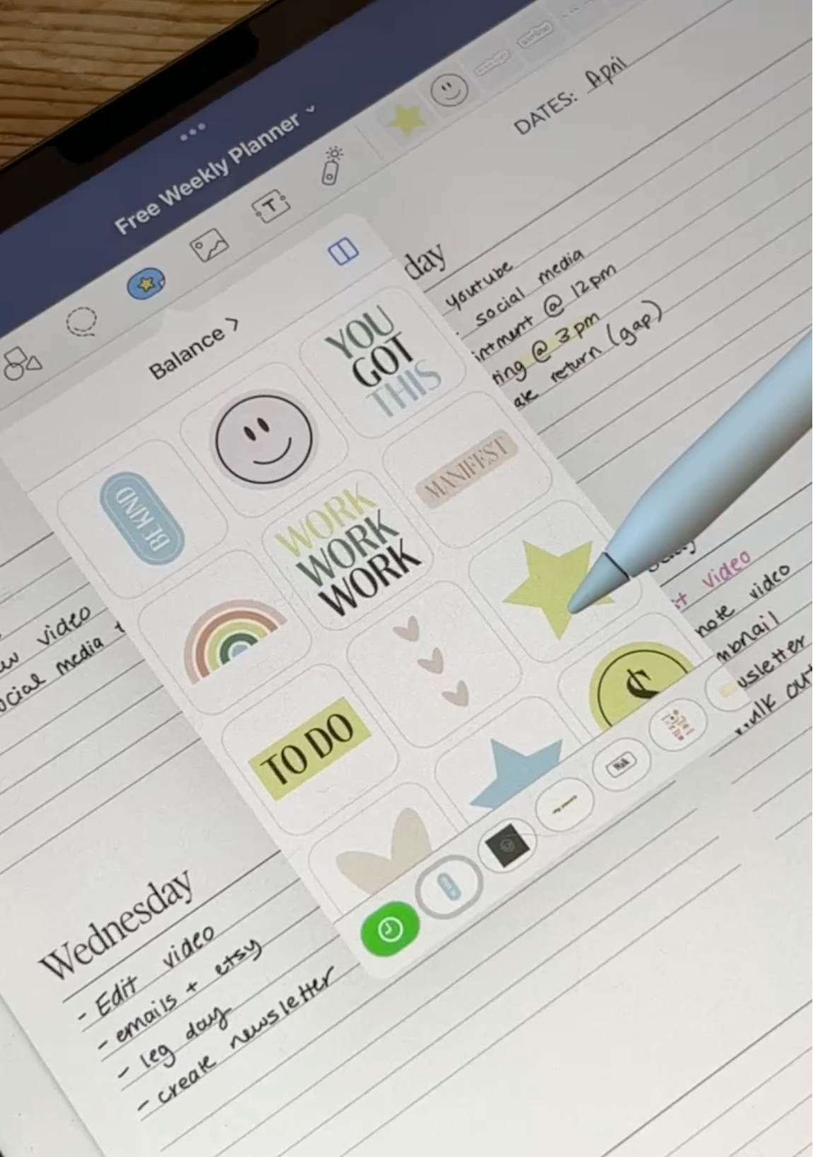 Balance Stickers – Flourish Planner